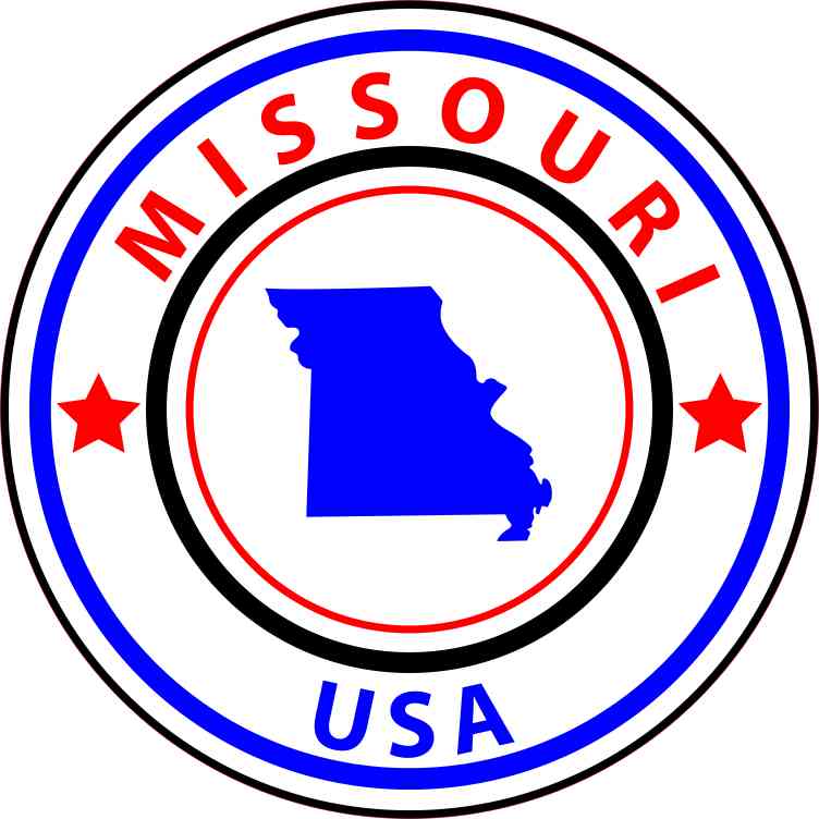 5in x 5in State Circle Missouri Sticker Vinyl Bumper Sticker Sign Decal ...